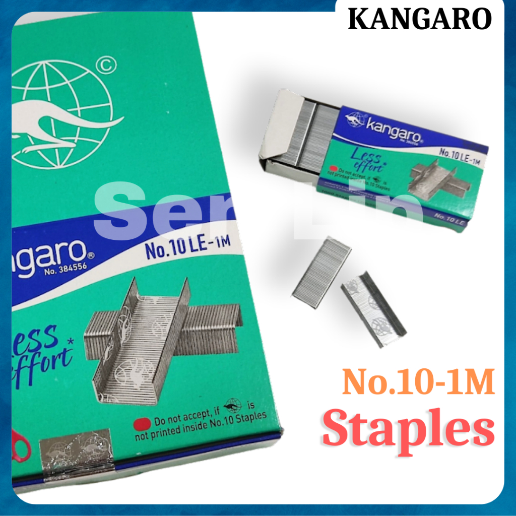 KANGARO Staples No.10-1M / Stapler Bullet for School, Office Stationery ...
