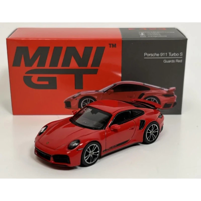 MINI GT Limited Edition 1:64 MGT00423-R Porsche 911 Turbo S Guards Red ...