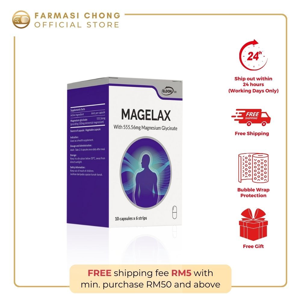 Ascentia Magelax 60's for Insomnia, Migraine, Stress, Sleep & Anxiety ...