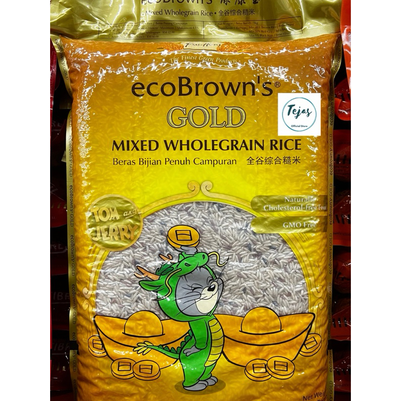 ecoBrown’s GOLD Mixed Wholegrain Rice 5kg | Shopee Malaysia