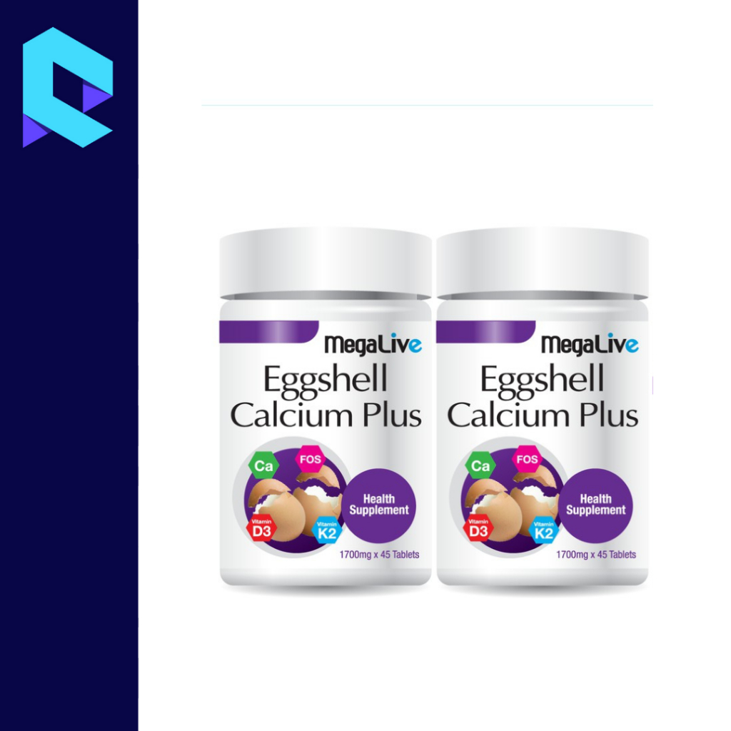 Megalive Eggshell Calcium Plus 2x45s | Shopee Malaysia