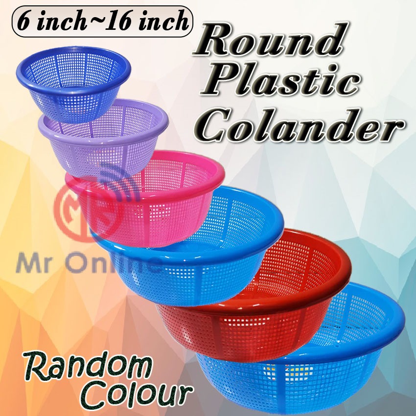 6"-16" Plastic Round Colander/Strainer Basket/Twins Dolphin Round ...
