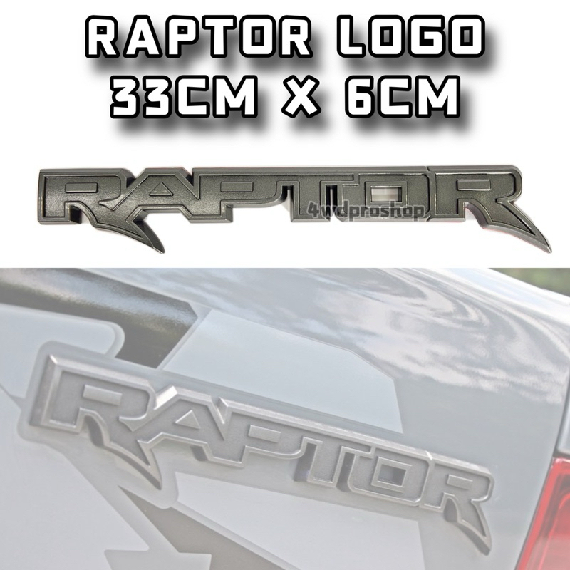 Ford Ranger Raptor Emblem (Grey)/ raptor emblem Raptor Logo Sticker For ...