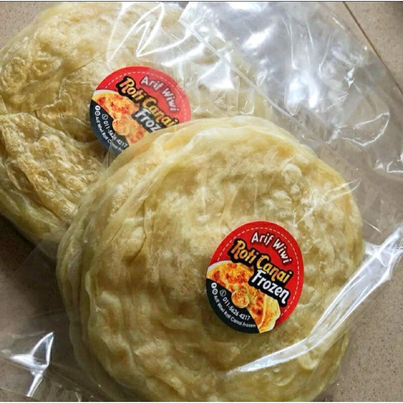 🔥READY STOCK🔥 ARIF WIWI ROTI CANAI FROZEN/SEGERA (bentuk bulat/roti ...