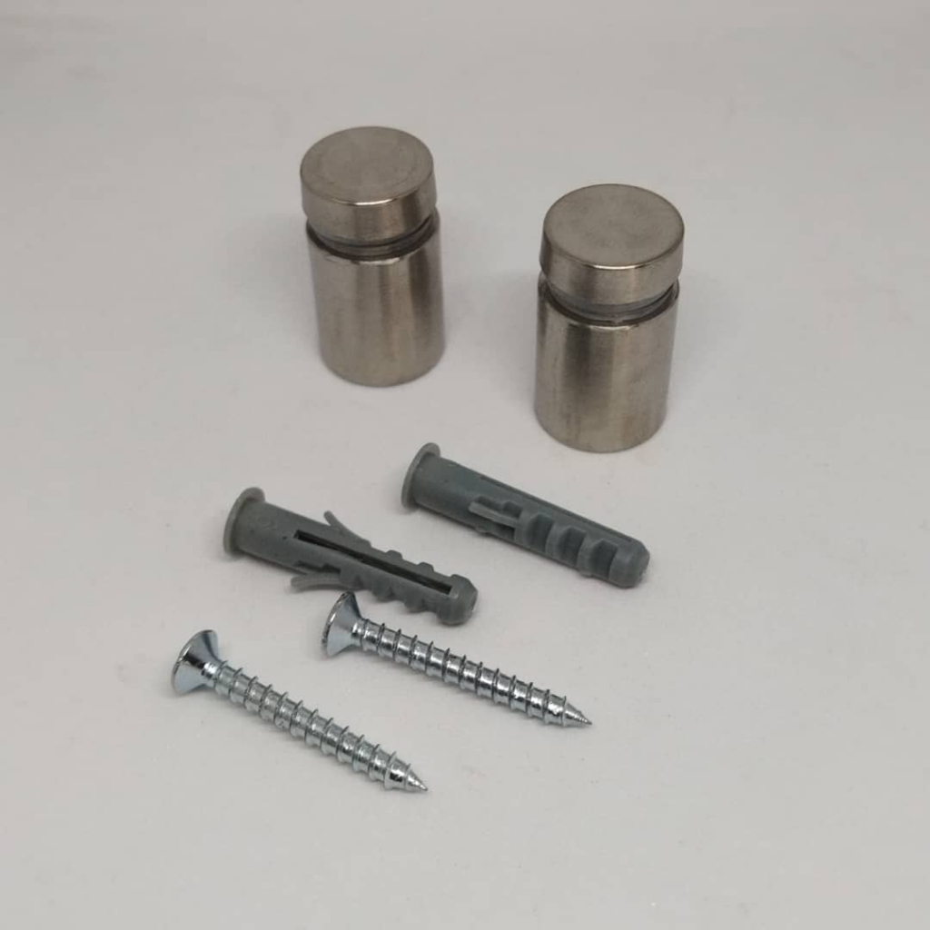 Signboard Screw Holder Stainless Steel Glass Spacer Holder Wall Mount ...