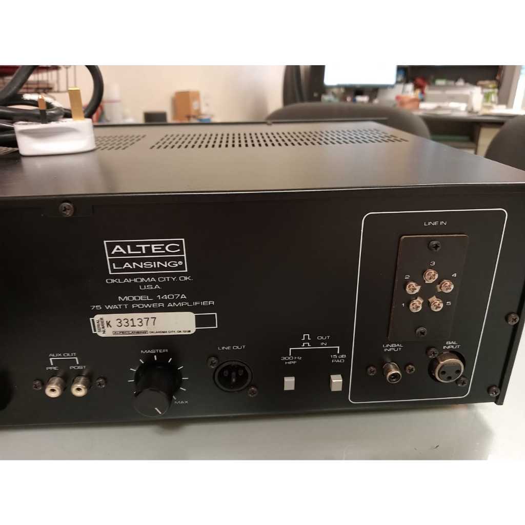 ALTEC LANSING MANOURAL POWER AMPLIFIER 1407A. ( NEW ) | Shopee Malaysia