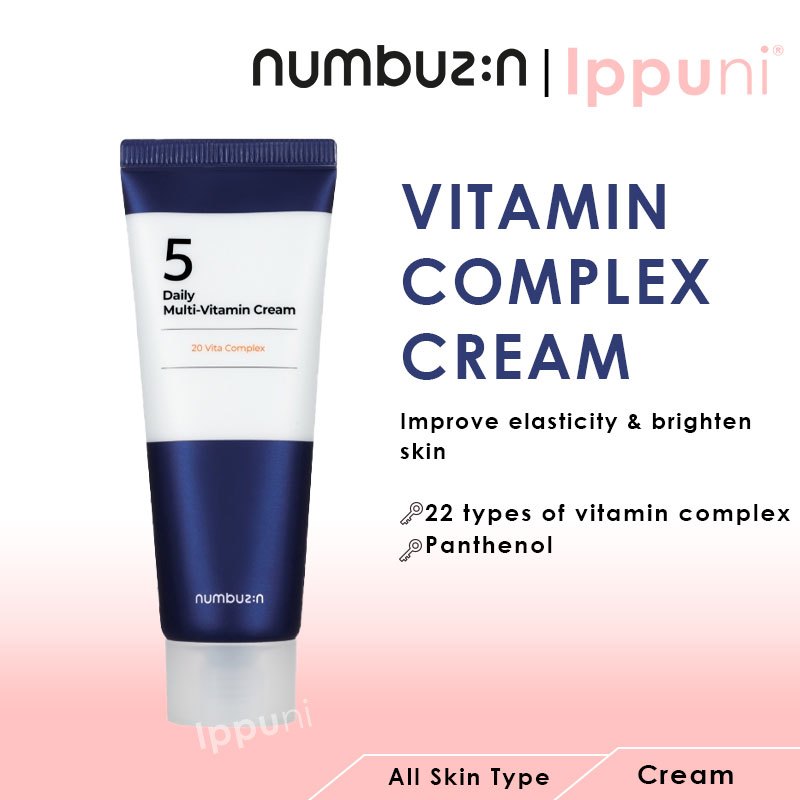 Numbuzin No.5 Daily Multi-Vitamin Cream 60ml [20 vita complex ...