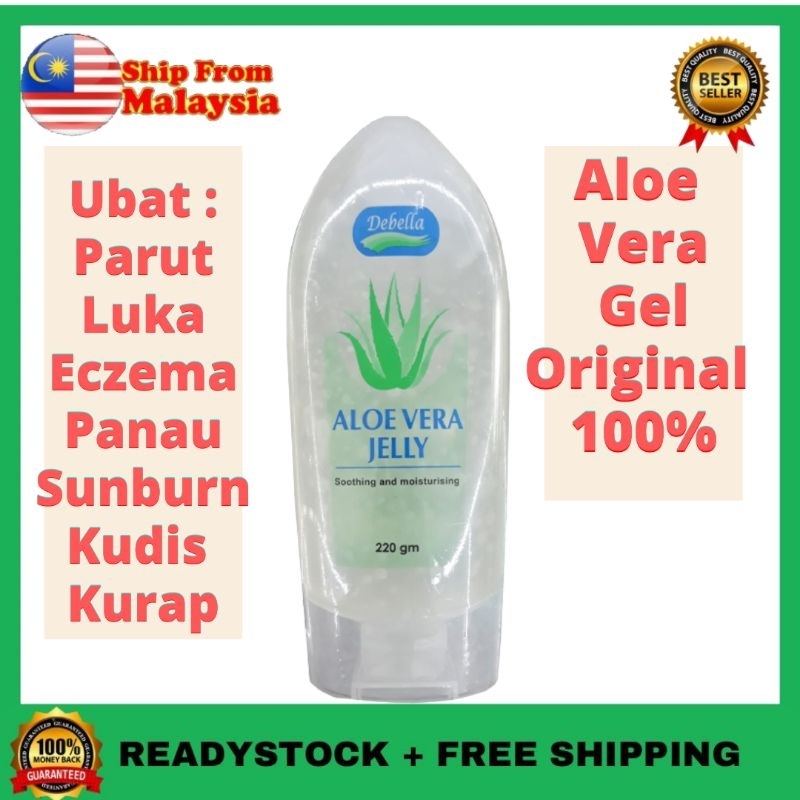 220g DEBELLA Aloe Vera Gel Original 100% Ubat Parut Luka Eczema Panau ...