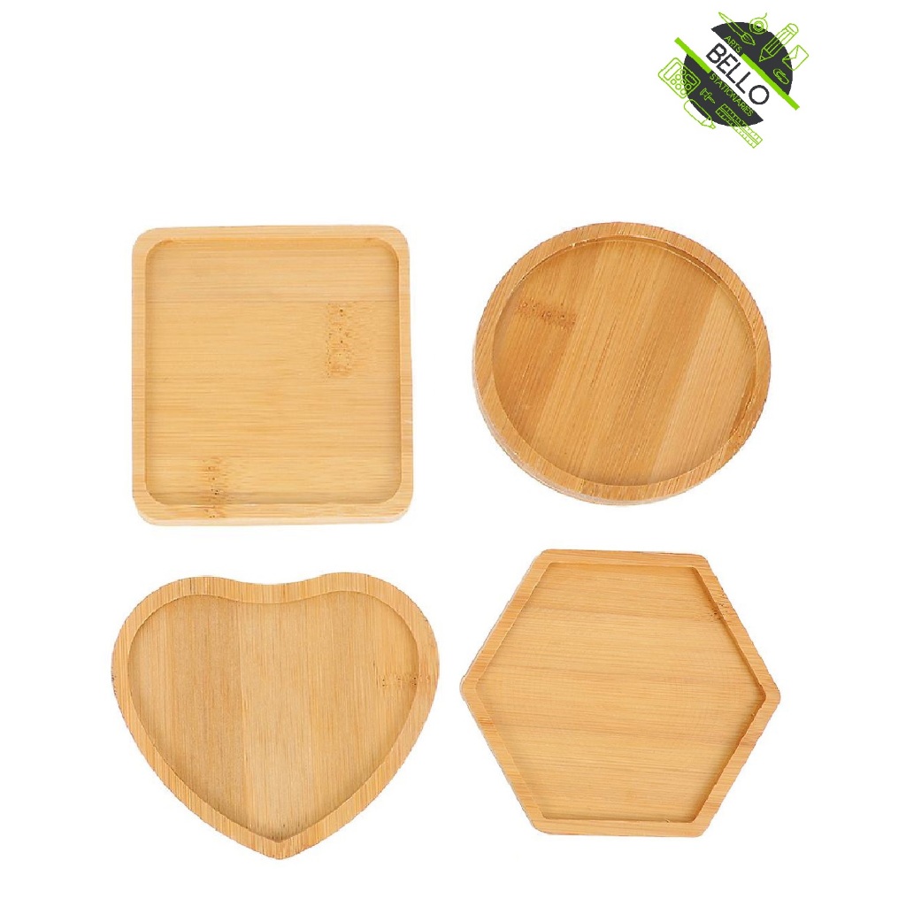 Wooden Bamboo Coaster For Diy Art and Craft | Shopee Malaysia