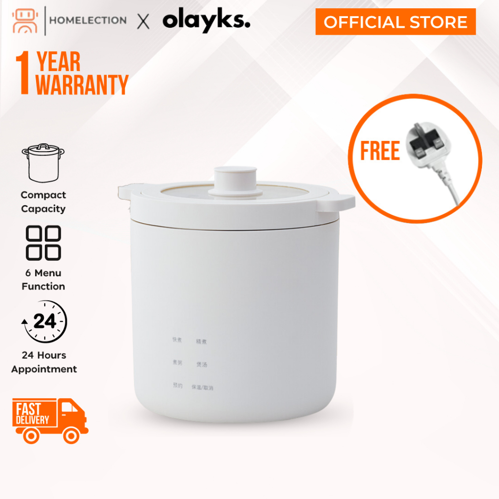 Olayks Smart Mini Multifunction Electric Rice Cooker (1.2L) OLK-05-02 智能迷你电饭锅 电饭煲 宿舍小电饭锅 1Year ...