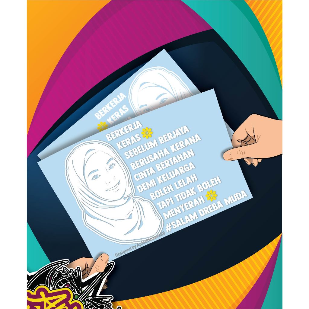 Sticker Cermin sisi/ sticker lori/ sticker kereta bertahan demi ...