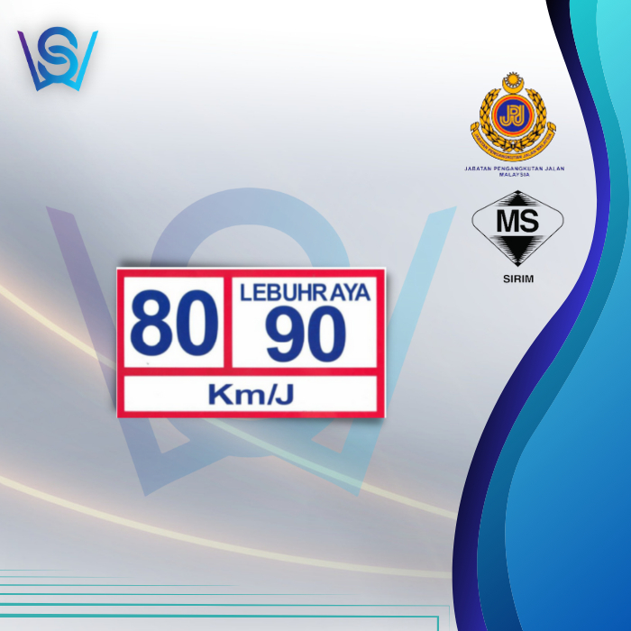 Speed Limit Sticker Lorry Sticker 80/90 PELEKAT HAD KELAJUAN LORI 80/90 ...
