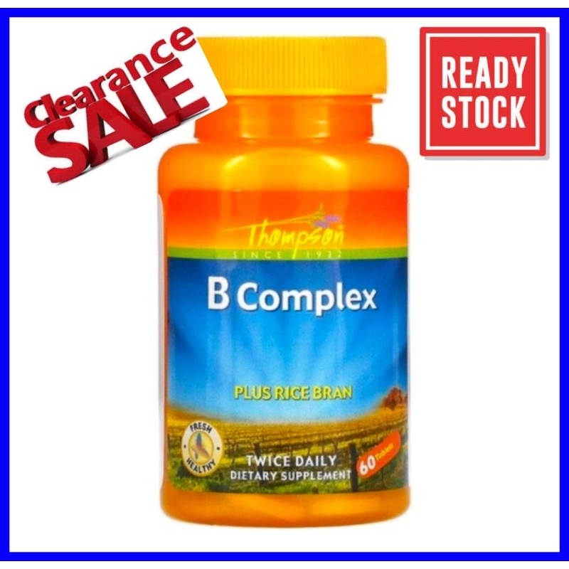 B Complex Plus Rice Bran Thompson 60 Tablets | Shopee Malaysia
