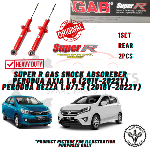 PERODUA AXIA 1.0 / PERODUA BEZZA 1.0/1.3 (REAR) GAB SUPER R SPORT ...