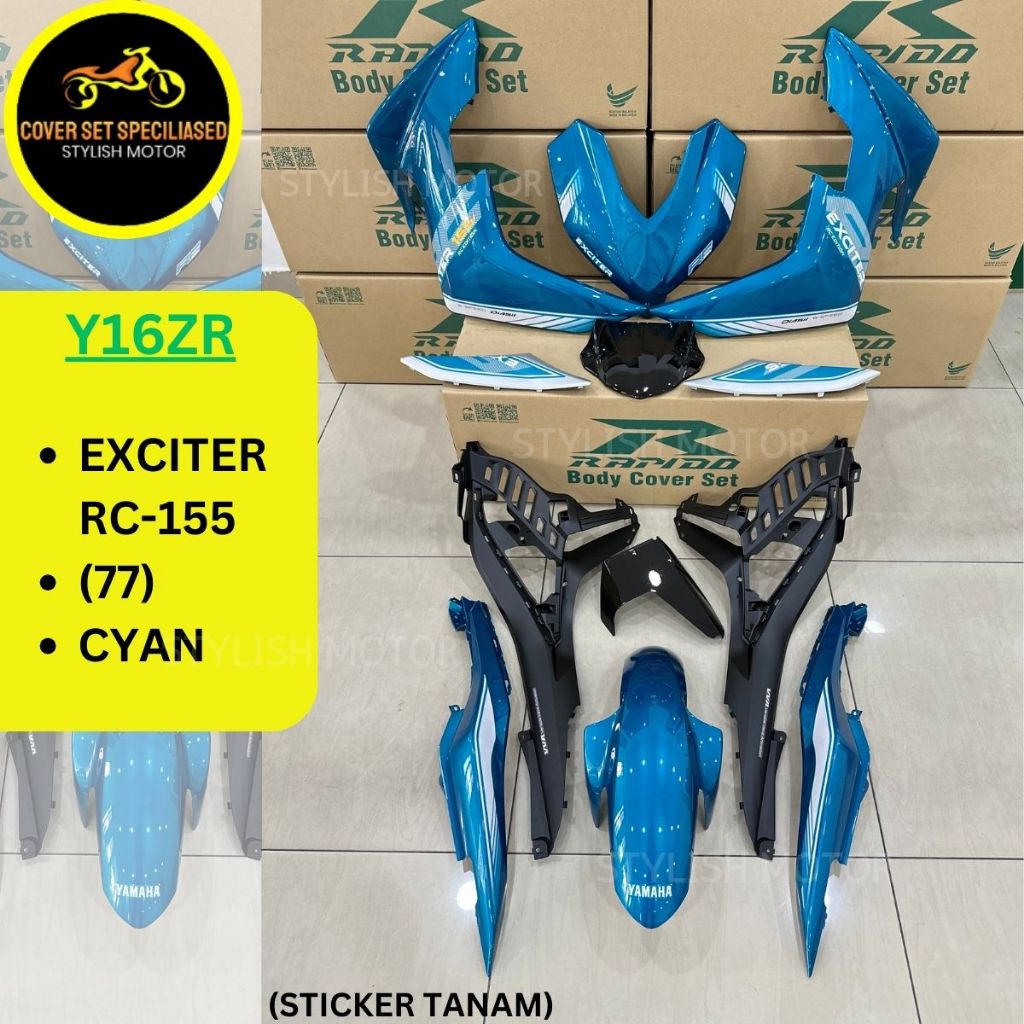 (STICKER TANAM/AIRBRUSH) RAPIDO COVER SET YAMAHA Y16 Y16ZR EXCITER RC ...
