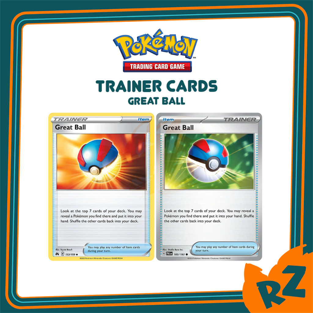 [Original] Pokemon TCG Card Great Ball Item Trainer Reverse Holo ...