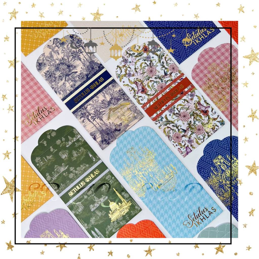 [SR JOY SHOP] NEW Premium Sampul Raya 5pcs/pack Gold Exclusive Setulus ...