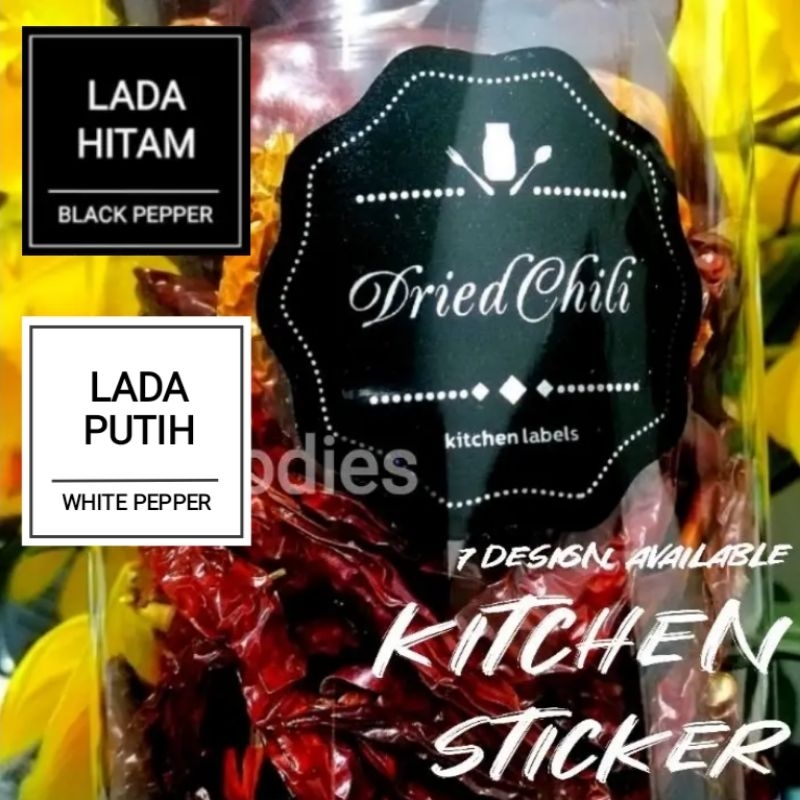 Sticker Dapur / Sticker Rempah Ratus / Spice Sticker / Kitchen Label ...