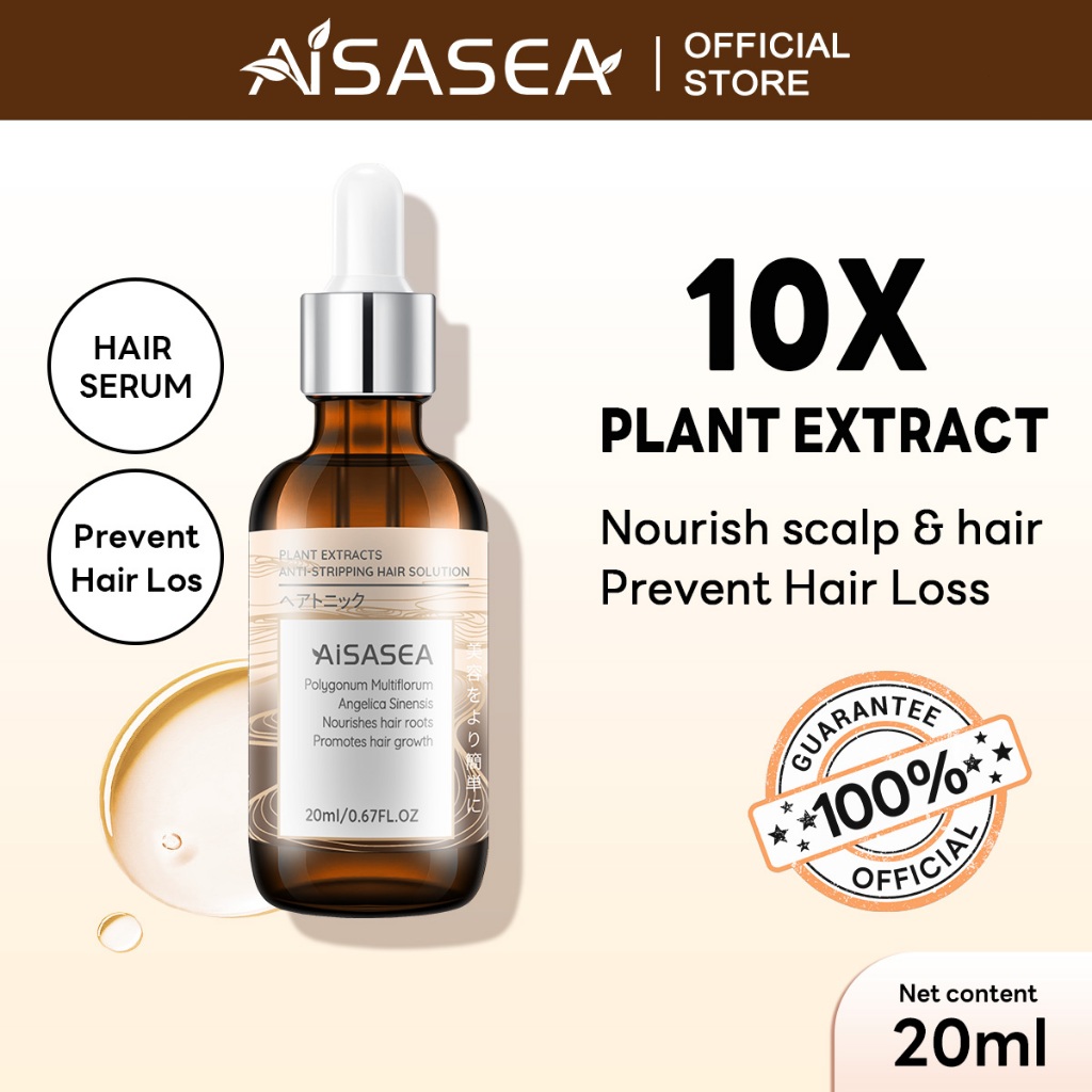 AISASEA Polygonum multiflorum Hair Growth Serum[Anti-Hair Loss,Oil ...