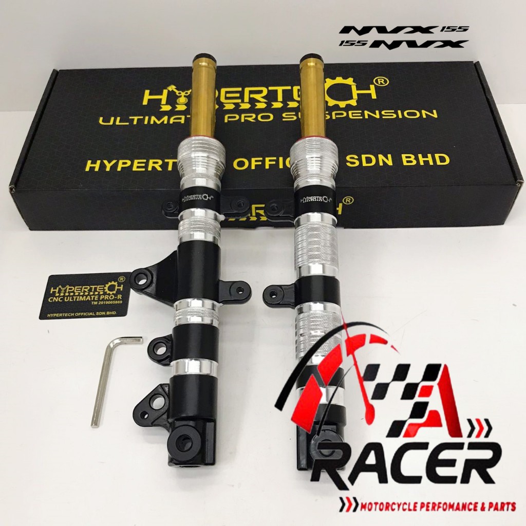 HYPERTECH Ultimate Pro Racing Adjustable Fork Lay For NVX155 V1,V2 (Lower 1.5 Inches)-100% ...