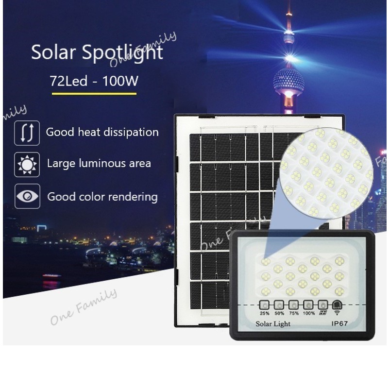 Solar LED Flood Light 60W~100W | 77SMD | 150LED Indoor Outdoor ...