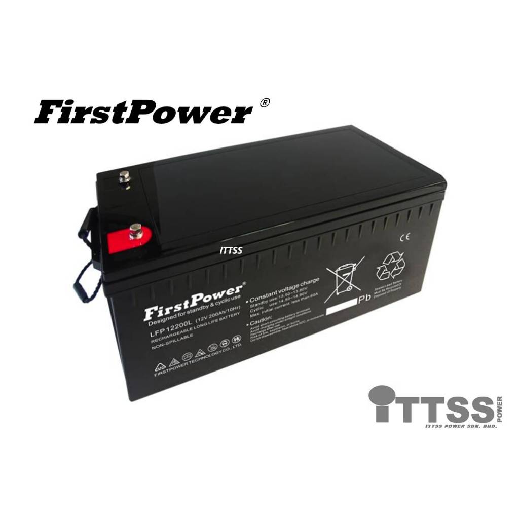 FIRSTPOWER Solar Gel type DEEP CYCLE Battery 200Ah (Ready Stock in ...