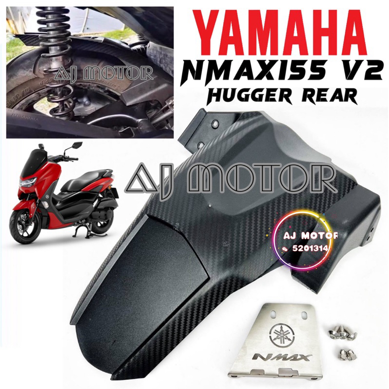 [ HUGGER REAR ] YAMAHA NMAX155 NMAX V2 TAYAR TYRE COVER INNER MUDGUARD ...