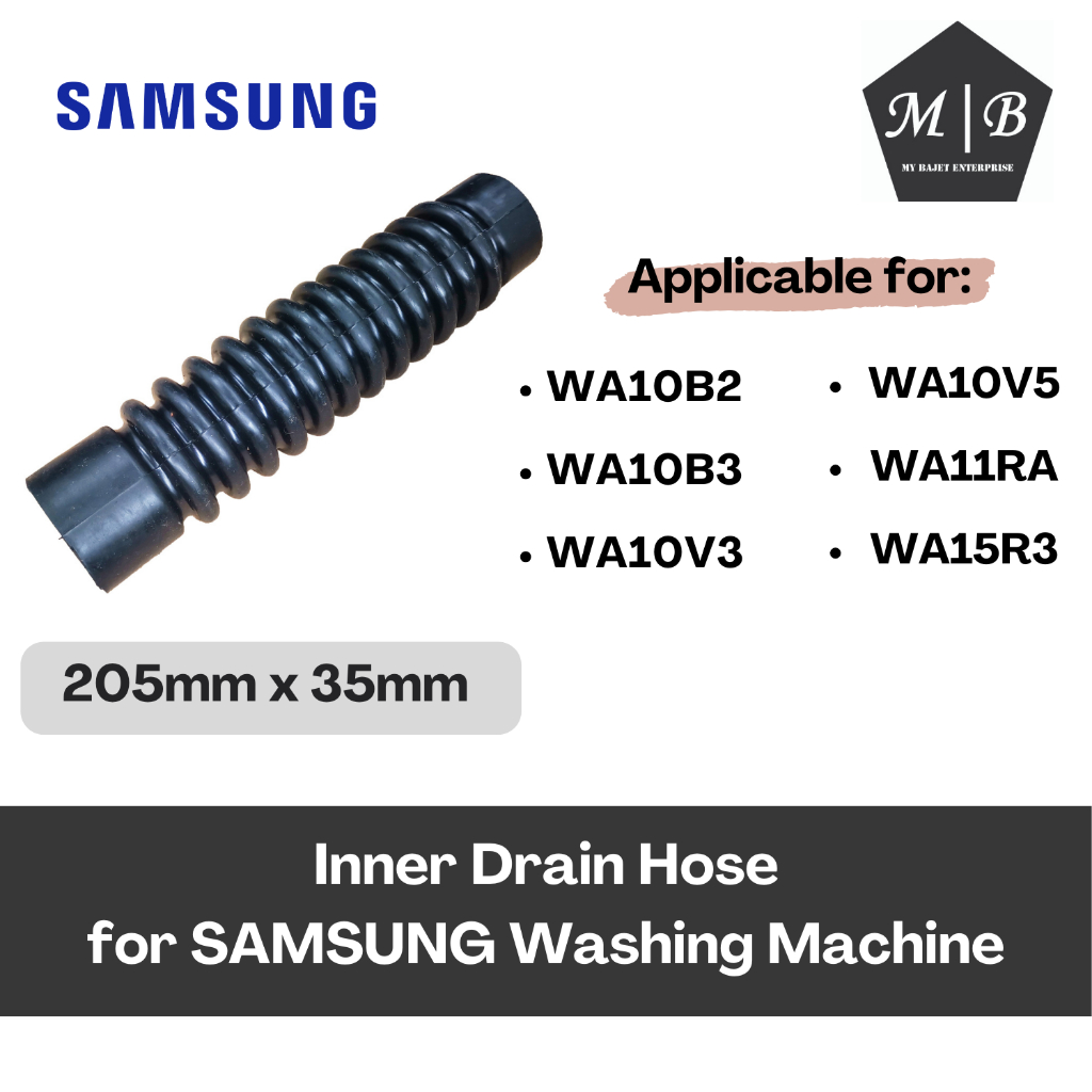 SAMSUNG Washing Machine Inner Drain Hose / 205mmX35mm / Paip Keluar Air ...