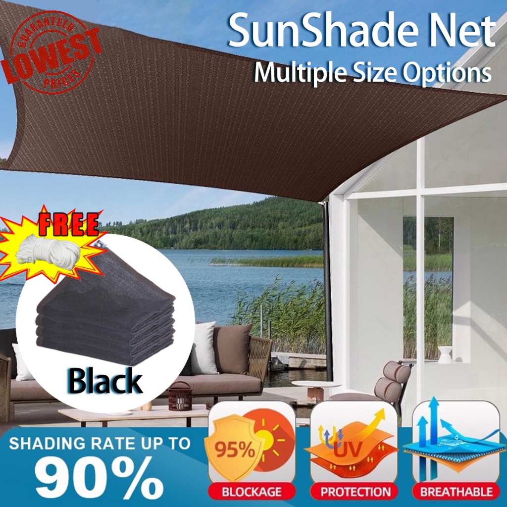 90% Anti-UV Sun Shade Car Cover Net Outdoor Awnings Shelter Sunscreen ...