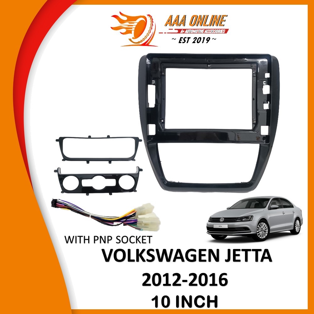 Android Player Casing VOLKSWAGEN JETTA 10''-2012-2016-BLACK (WIth PNP ...