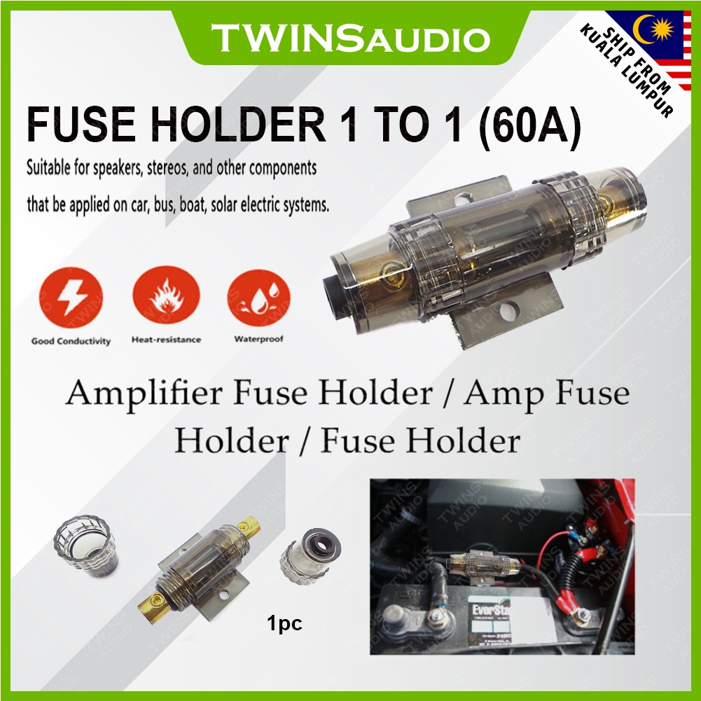 (1 Pc) Universal Car Fuse Holder Box 1 to 1 60A Fuse | Shopee Malaysia