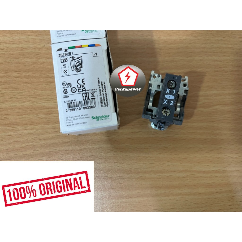 SCHNEIDER ZB4BVB1 LED PILOT LIGHT BODY 24 VAC/DC WHITE | Shopee Malaysia