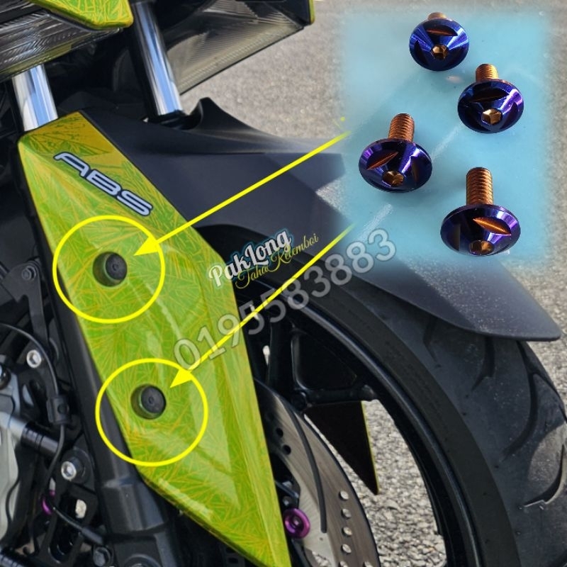 XMAX 4pcs SCREW TITANIUM Mudguard | Shopee Malaysia