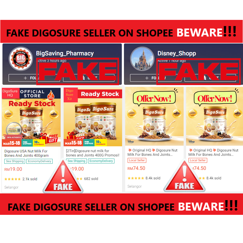 [2 TINS][PHARMACY STOCK][ORIGINAL]Digosure Nut Milk For Bones And ...