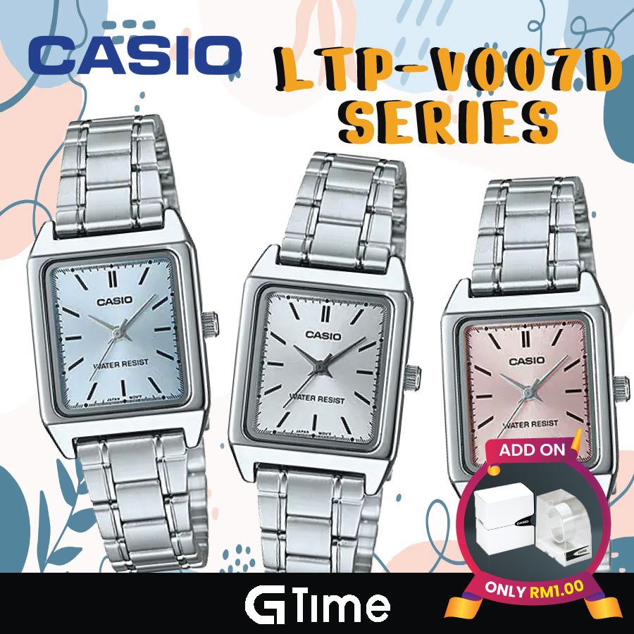 [1yr Warranty] Casio Watch Analog Womens Ltp V007d Series Ltp V007d 1b Ltp V007d 1e Ltp V007d