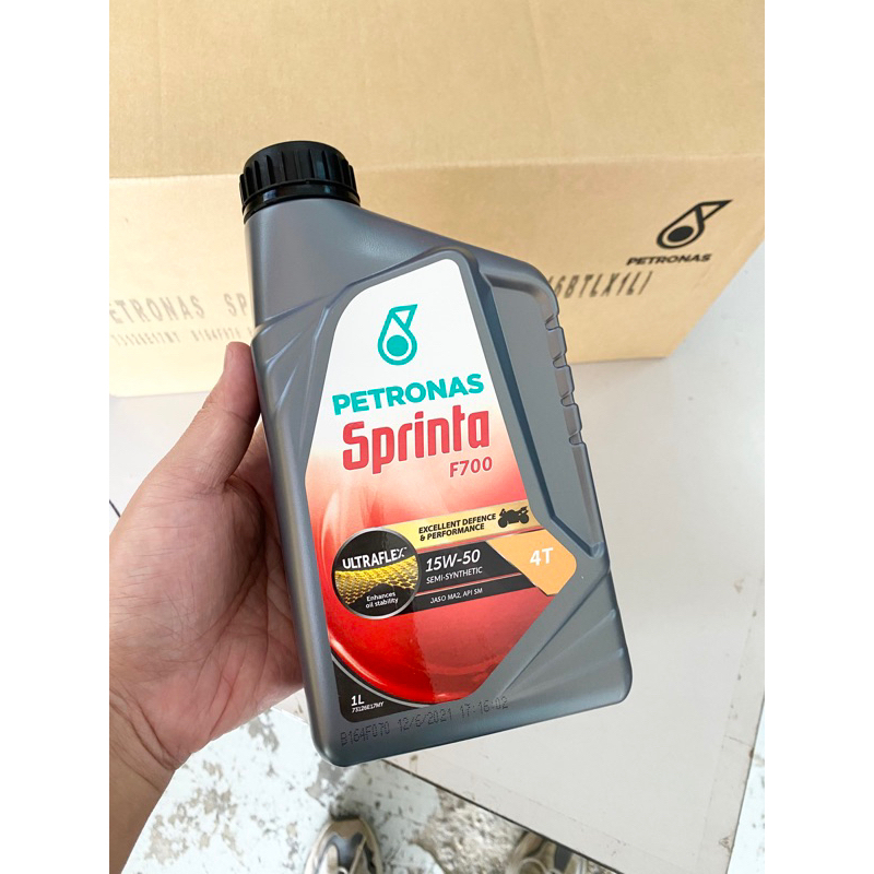 WAJAH TERBARU !! PETRONAS SPRINTA F700 15W-50 SEMI SYNTHETIC 4T ...