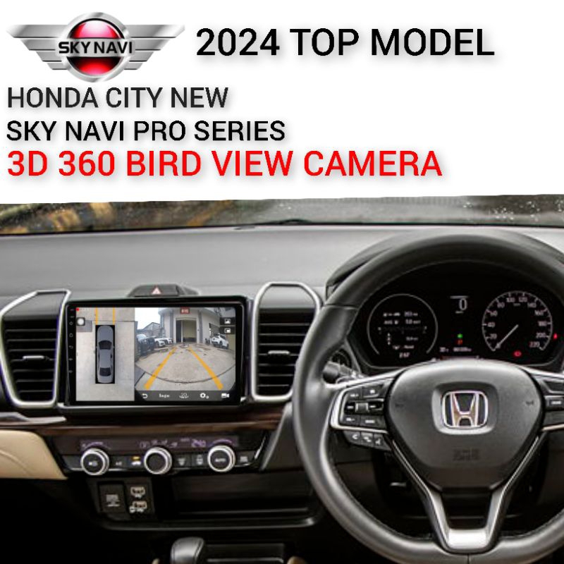 NEW HONDA CITY SKY NAVI PRO SERIES ANDROID PLAYER WITH 360 BIRD VIEW ...