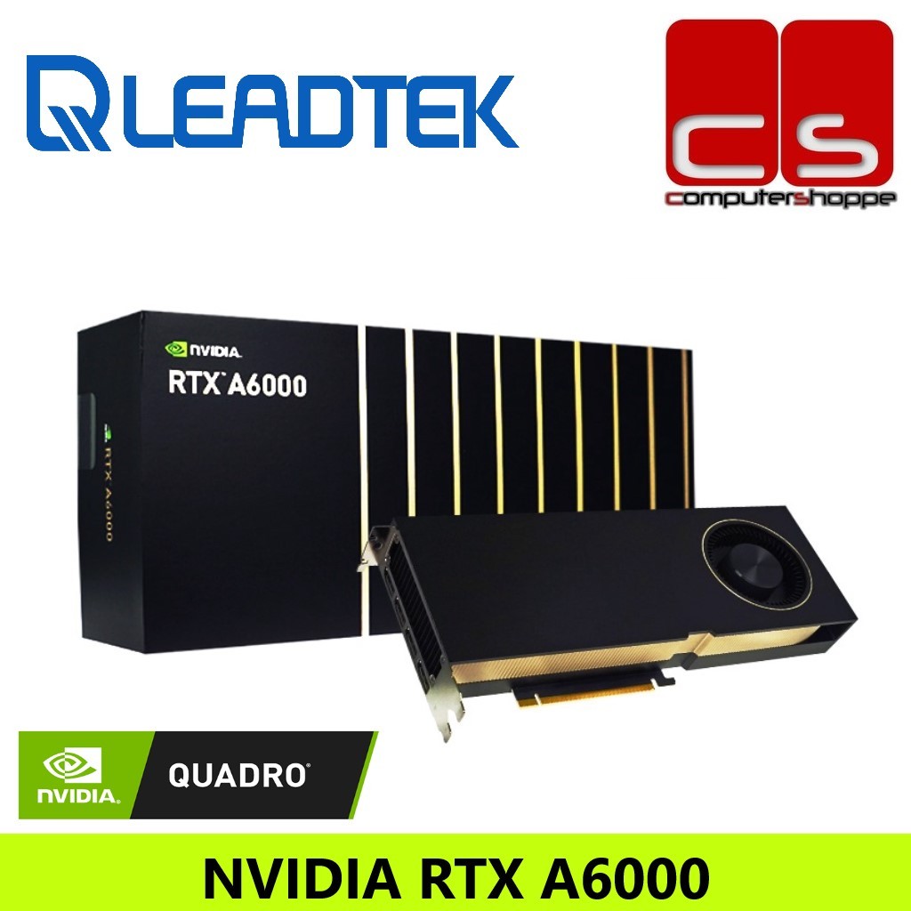 Leadtek NVIDIA QUADRO RTX A6000 48GB GDDR6 with ECC 384BIT Workstation ...