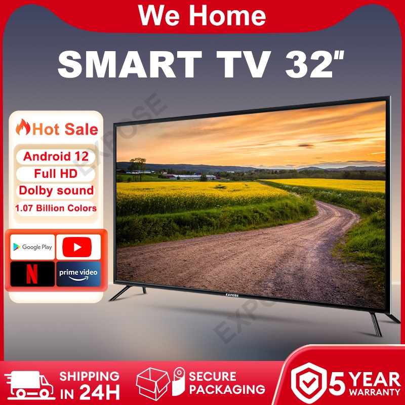 32 inch Smart TV FHD Android 12 Slim Screen television 32” LED TV With ...