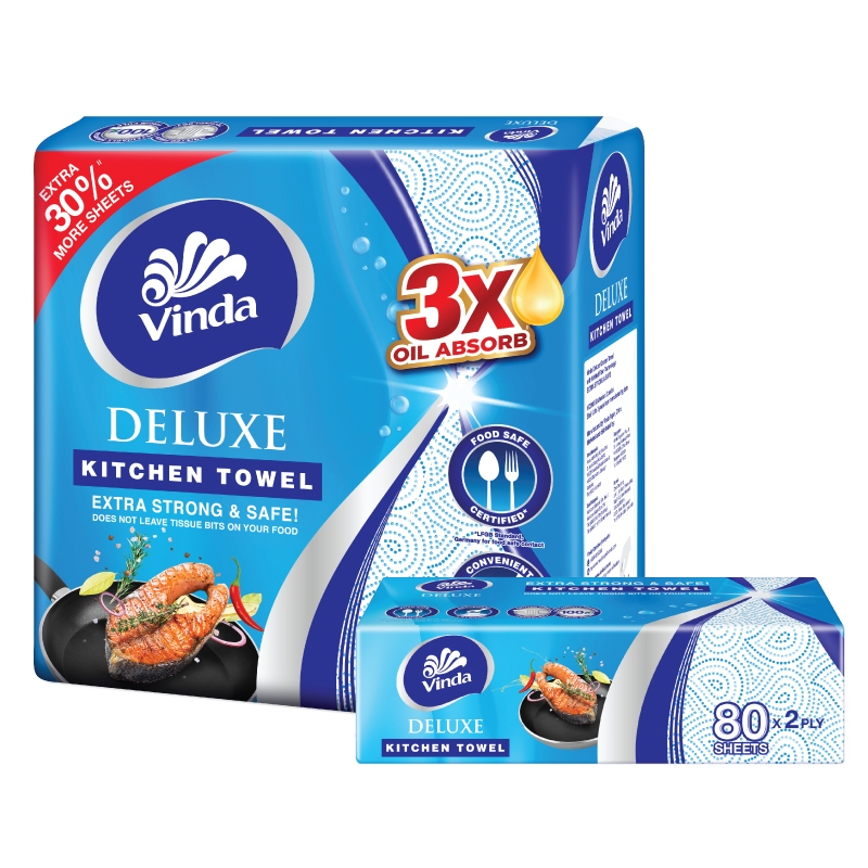 Vinda Deluxe Kitchen Towel (3x80s) | Shopee Malaysia