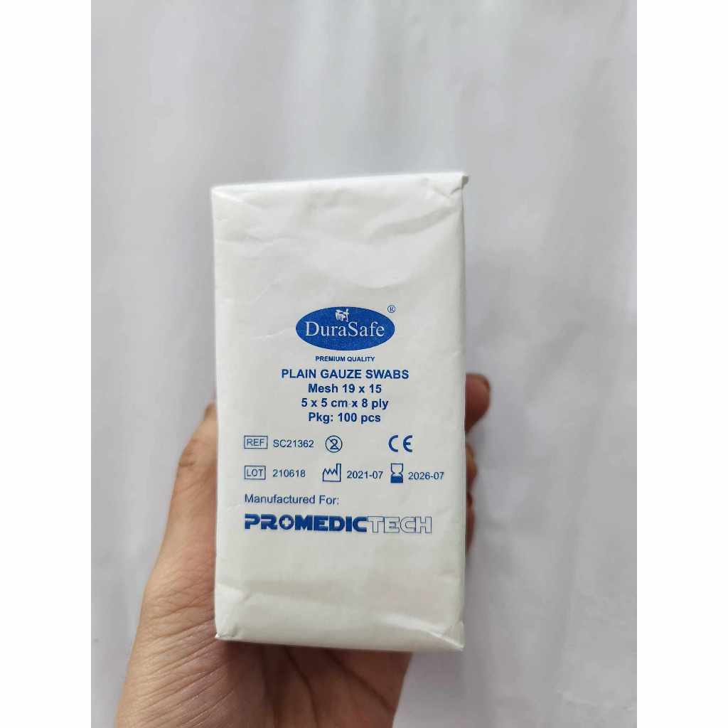 Durasafe Plain Gauze Swabs 100 pcs (5cm x 5cm) | Shopee Malaysia