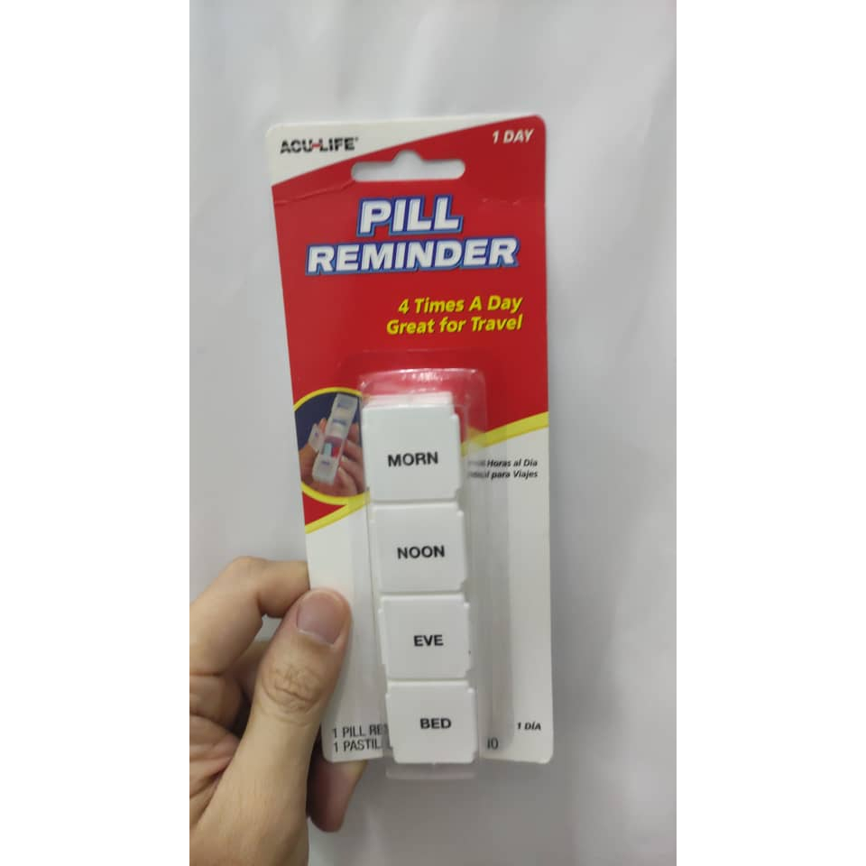 Acu-Life Pill Box Reminder (4 Times A Day) | Shopee Malaysia