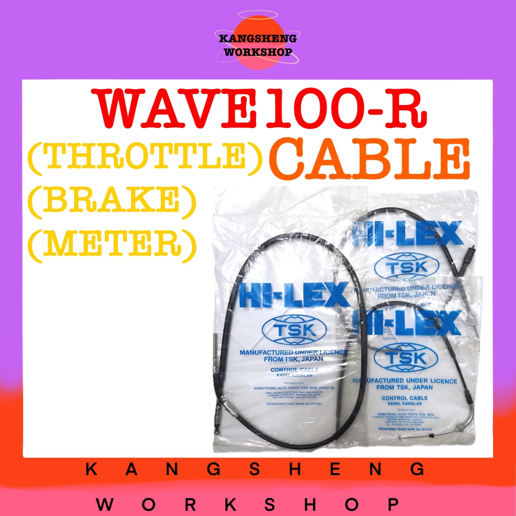 HONDA WAVE100-R CABLE (BRAKE/METER/THROTTLE) (KTLT) (SPEEDOMETER CABLE ...