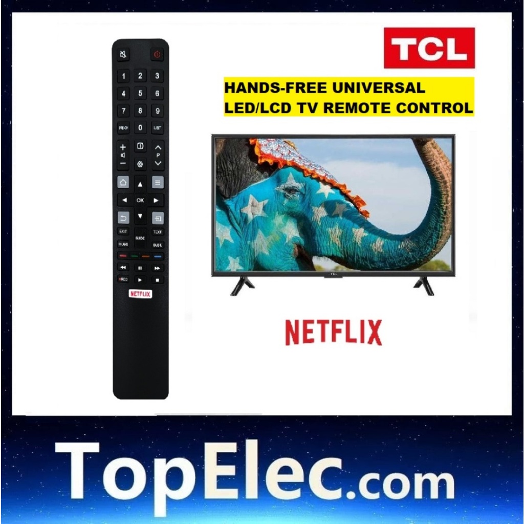 TCL LCD/LED UNIVERSAL Hands-Free Remote Control Replacement Smart TV - HUAYU RM-L1508V / RM ...