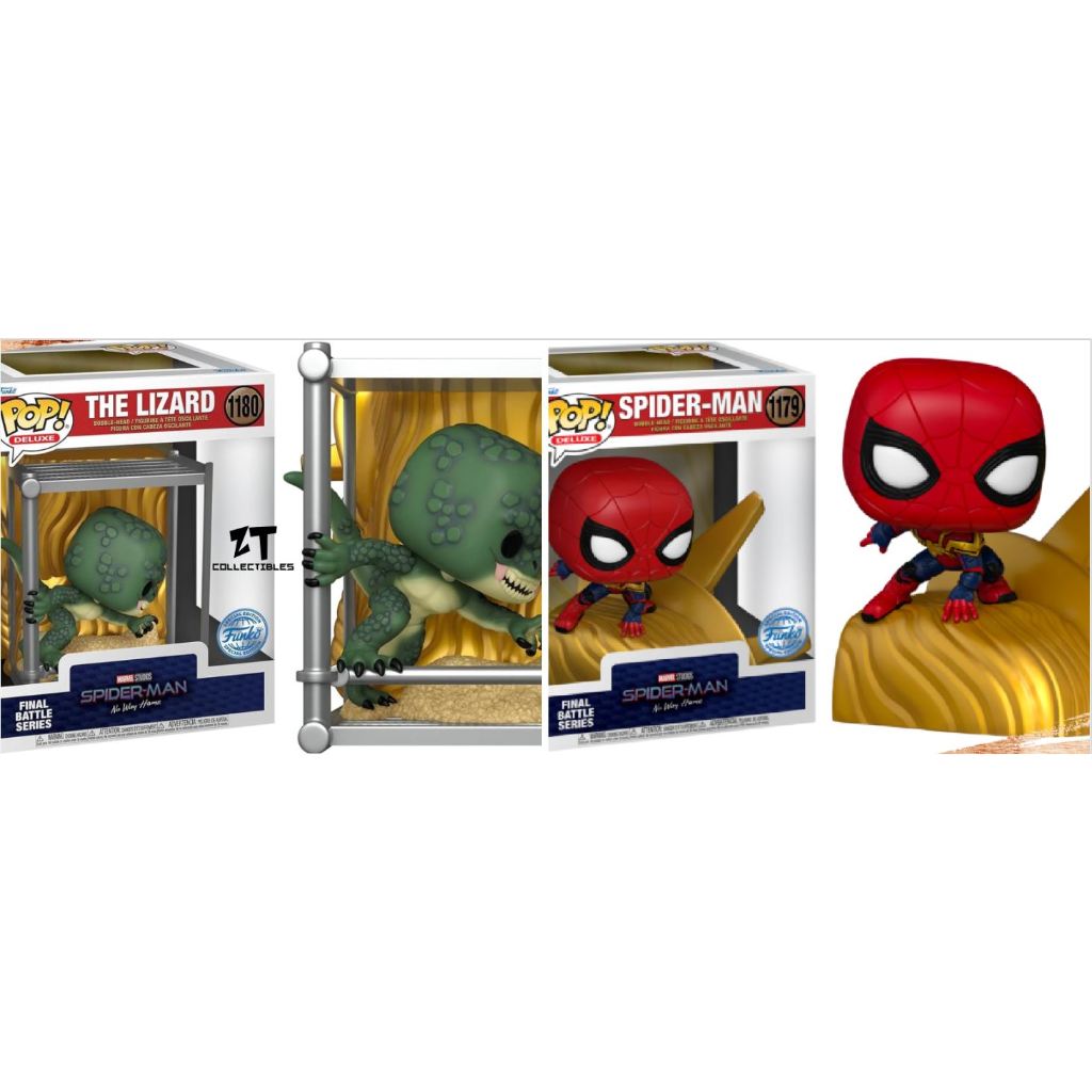 Funko Pop Deluxe Spider-Man No Way Home - Spider-Man / Lizard Final ...