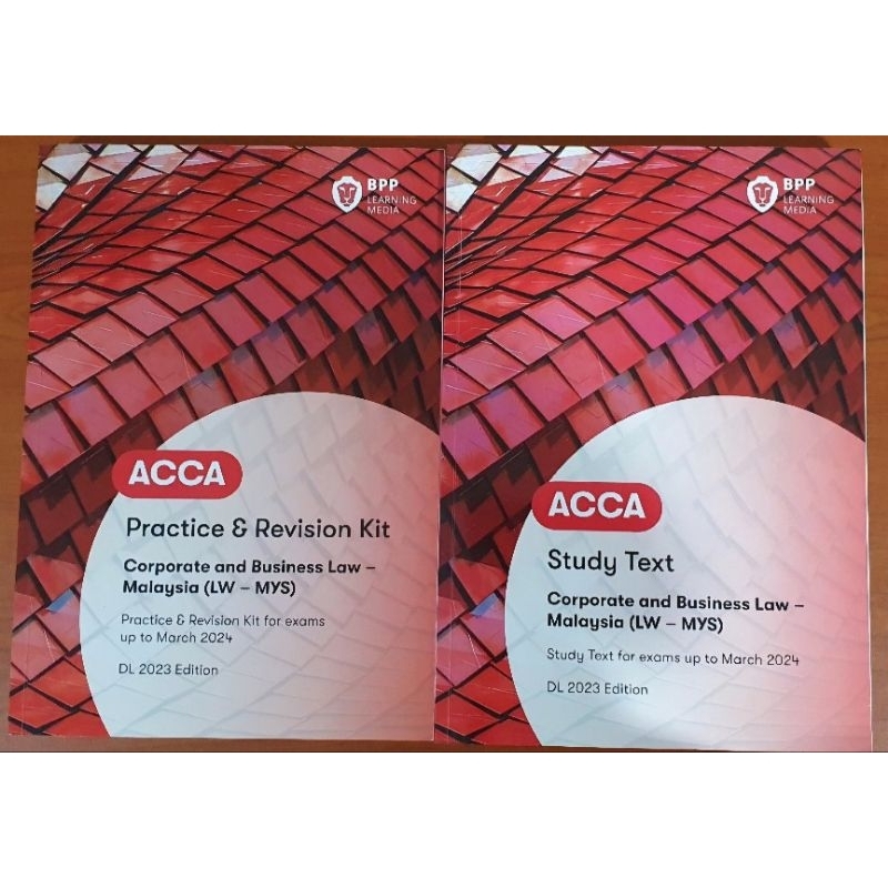 BPP ACCA Study Text/Practice & Revision Kit Corporate and Business Law ...