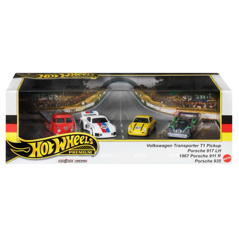 Hot wheels premium box set germany racing volkswagen transporter t1 ...