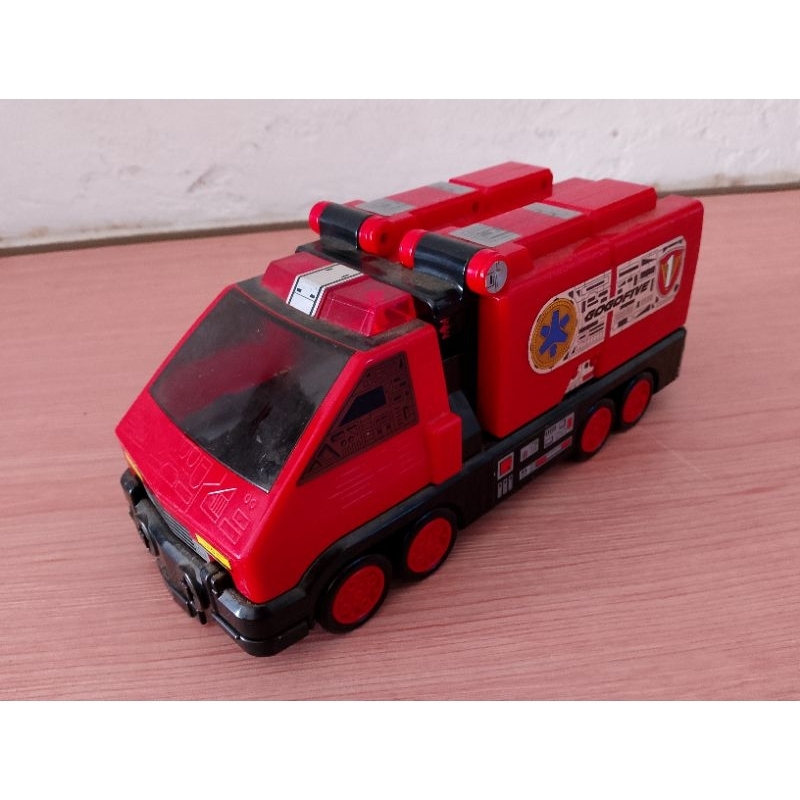 1999 Bandai Power Rangers Lightspeed Rescue Deluxe Pyro 1 Red Fire ...