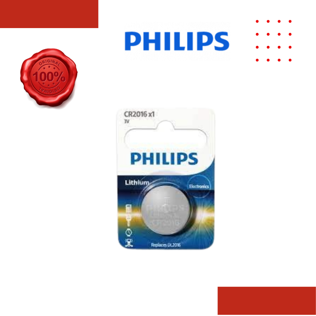 PHILIPS CR2016/97 lithium battery | Shopee Malaysia