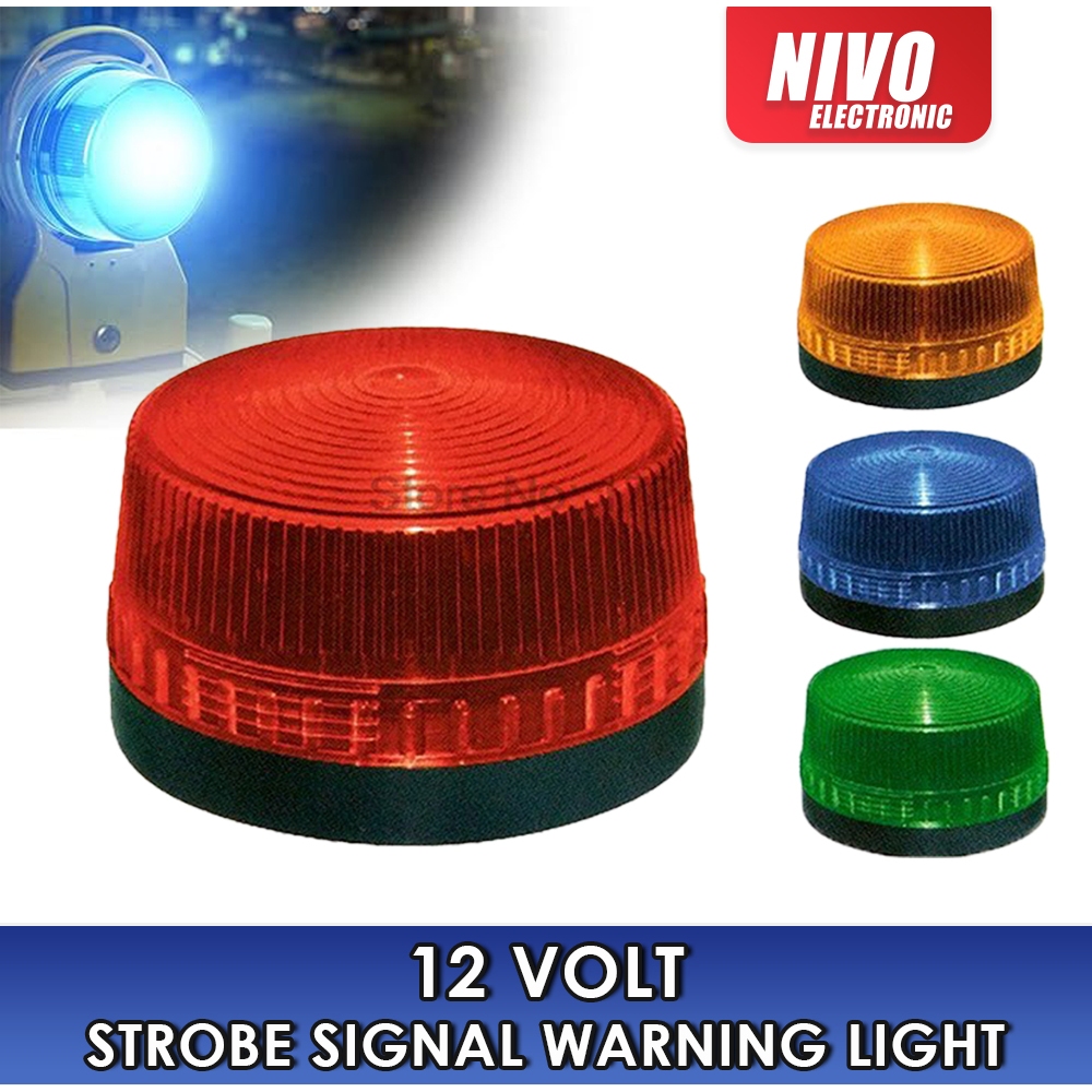 12 Volt LED Strobe Signal Warning Siren Flashing 12V Light Flashing ...